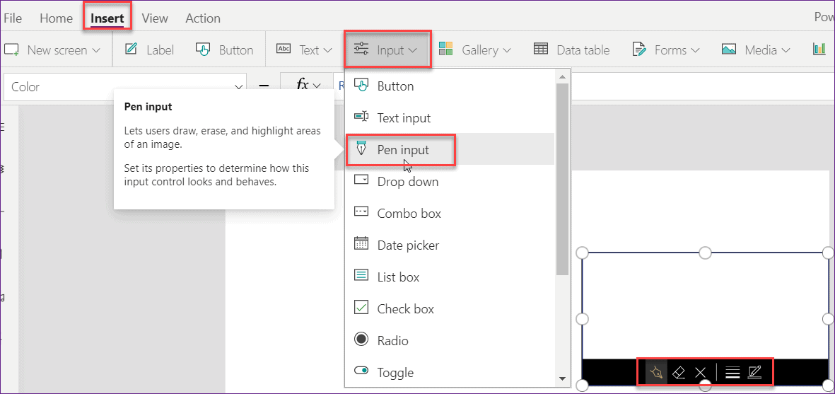 PowerApps Pen input control (PowerApps signature) - SPGuides