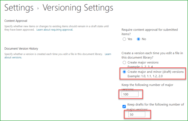 SharePoint Online PowerShell: Disable versioning in a document library (PnP PowerShell) - SPGuides