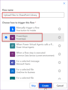 PowerApps upload file to SharePoint document library - SPGuides