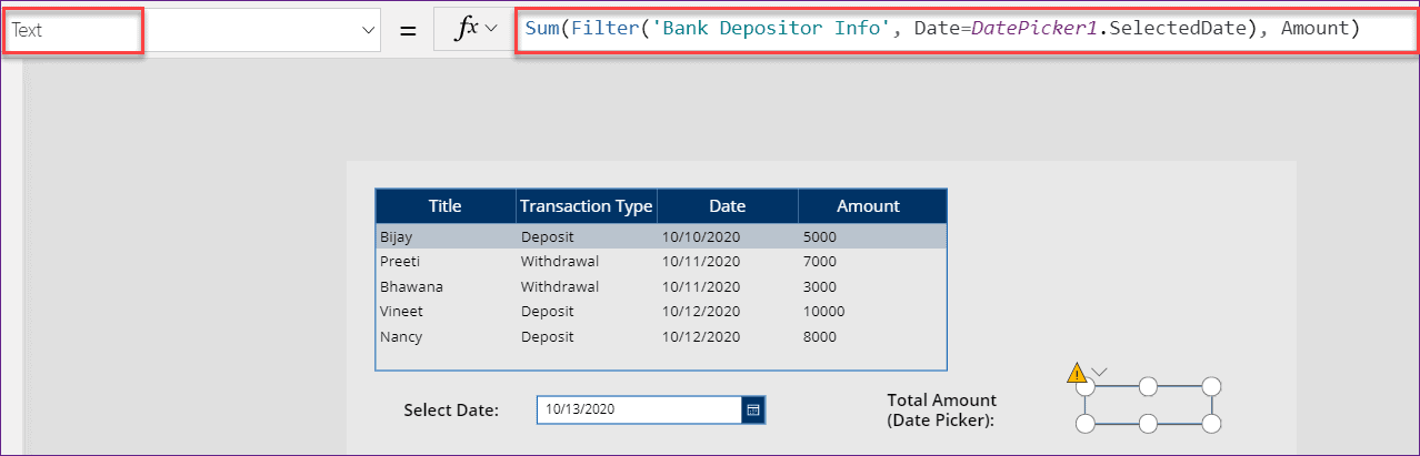 Powerapps Sum Function Get Sum Of A Column Powerapps Spguides 9528