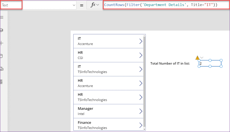 PowerApps Count Function with Examples - SharePoint & Microsoft Power Platform Tutorials - SPGuides