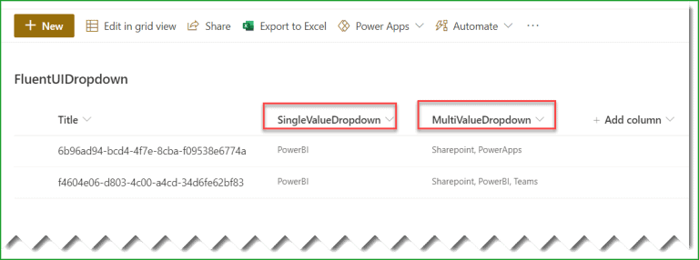 SPFx fluent UI react dropdown example - SharePoint & Microsoft Power Platform Tutorials - SPGuides