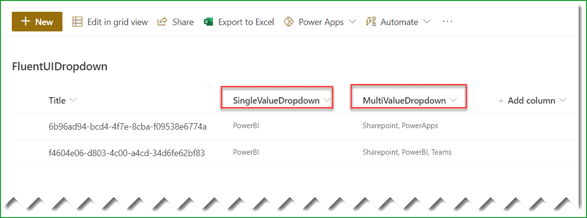 Spfx Fluent Ui React Dropdown Example Sharepoint And Microsoft Power