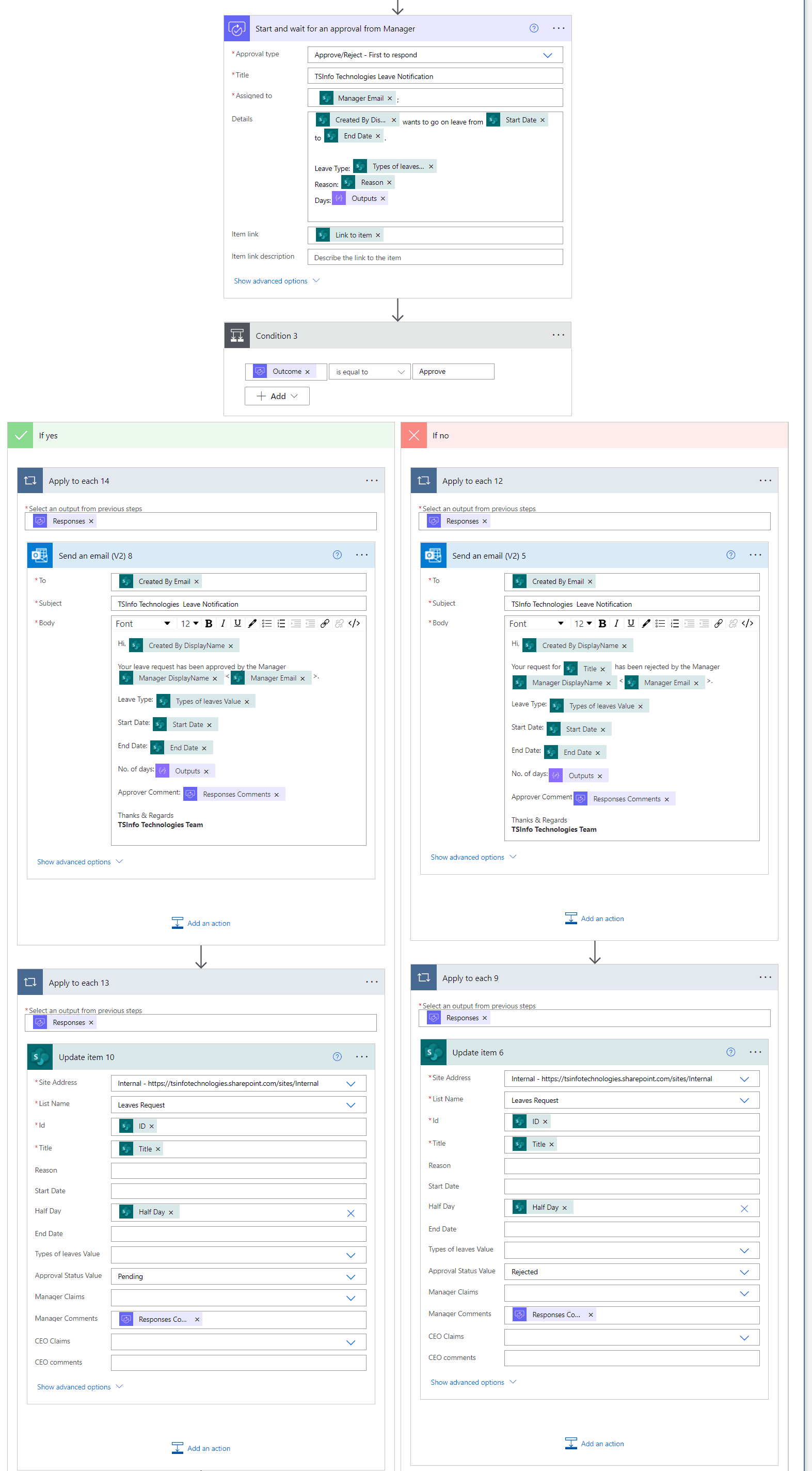 Leave Request Approval Flow using Power Automate or Microsoft Flow ...