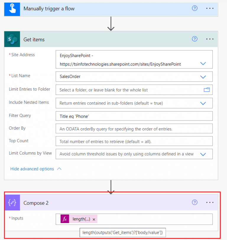 Power Automate get items examples - SPGuides