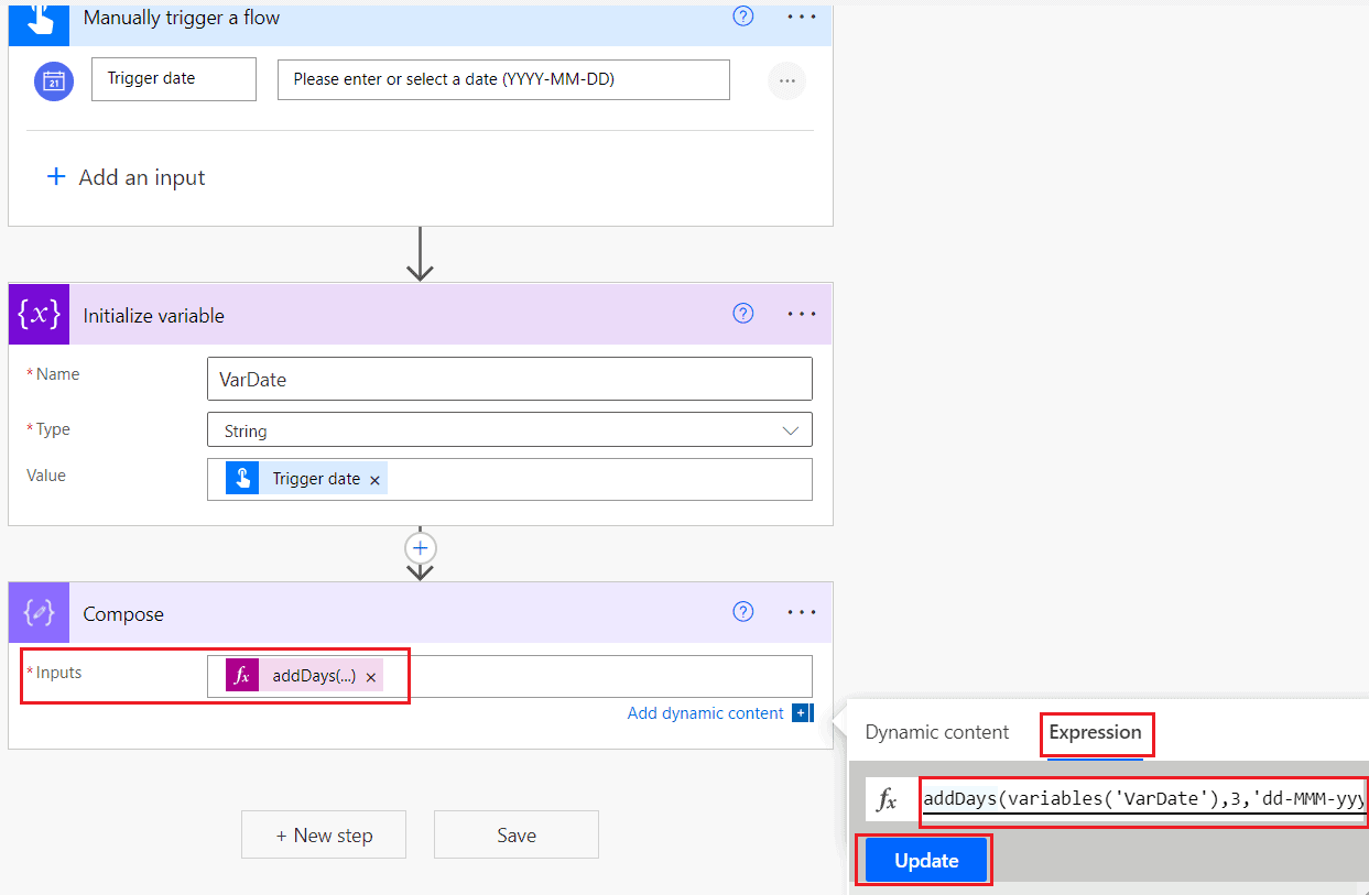 Power Automate add days to date - SPGuides