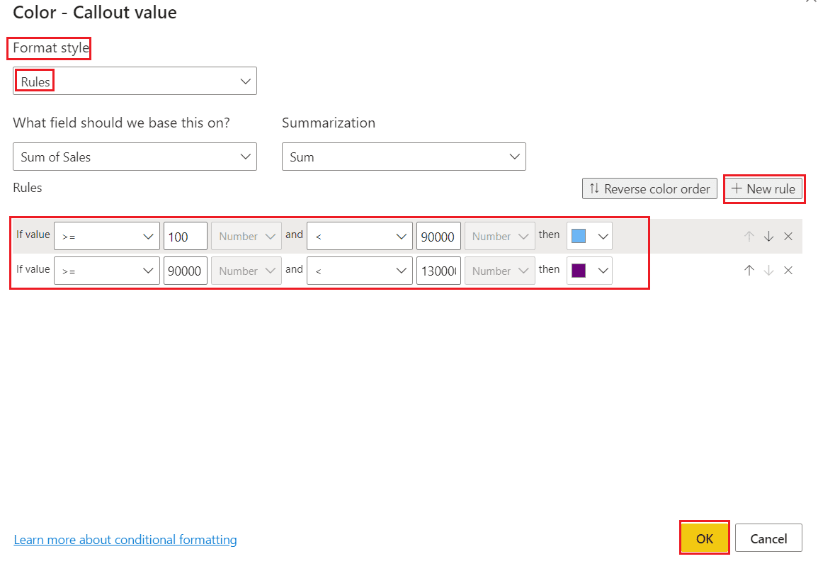 Power bi change color based on value [With 13 real examples] - SPGuides
