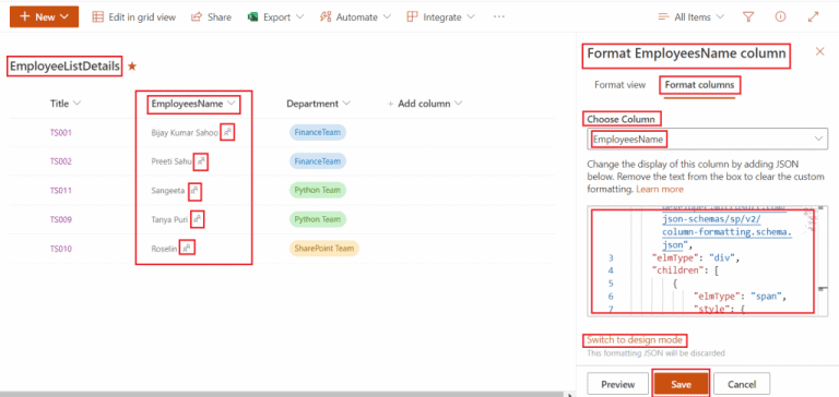 SharePoint Online List Forms JSON Formatting - SPGuides