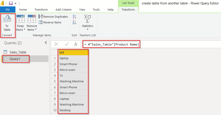 Power BI Create Table From Another Table - SharePoint & Microsoft Power ...