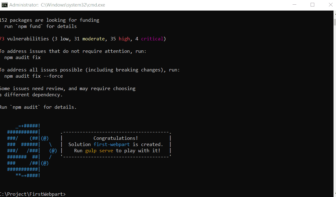 @microsoft/generator-sharepoint update check failed - SPGuides