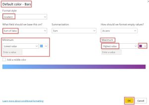 Power BI Bar Chart Conditional Formatting Multiple Values - SharePoint ...