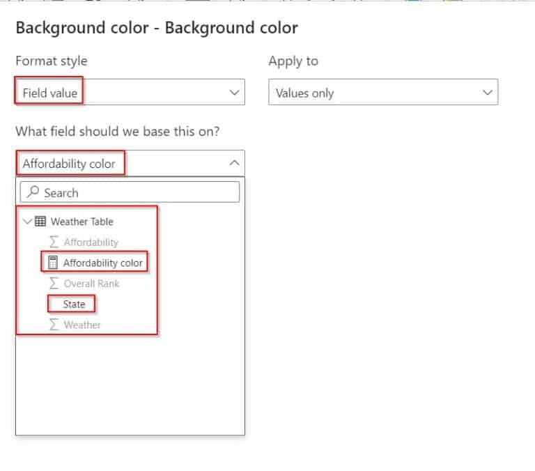Power BI Conditional Formatting Based On Field Value - SharePoint & Microsoft Power Platform ...