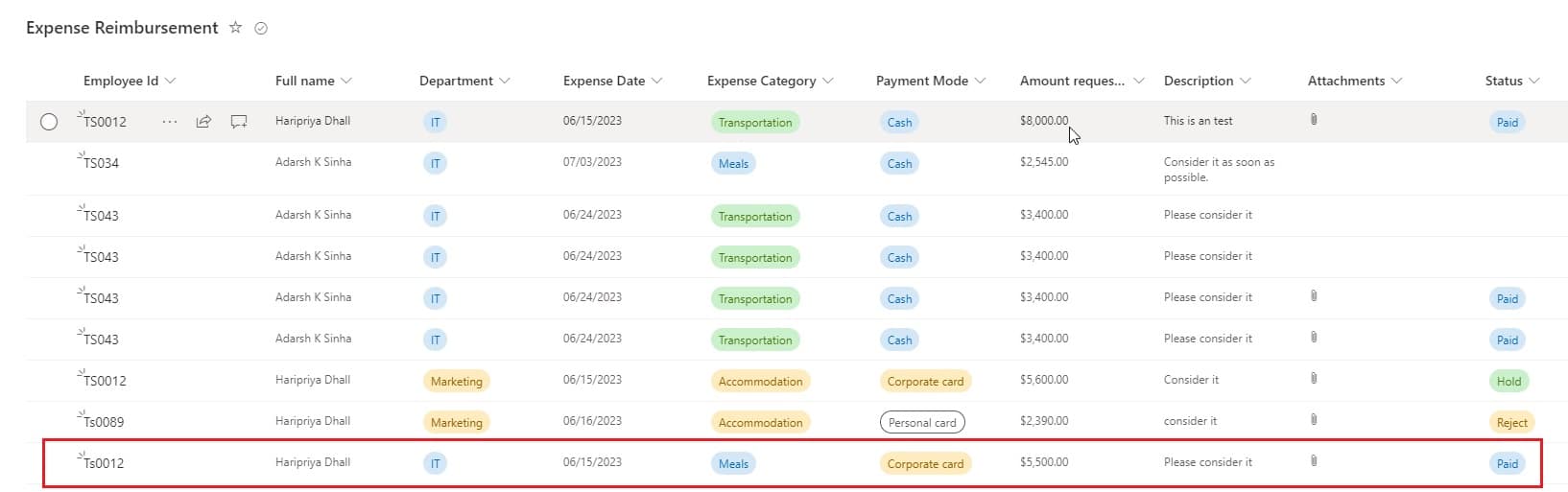 Expense Reimbursement and Approval using Power Automate [SharePoint List, Microsoft Forms ...
