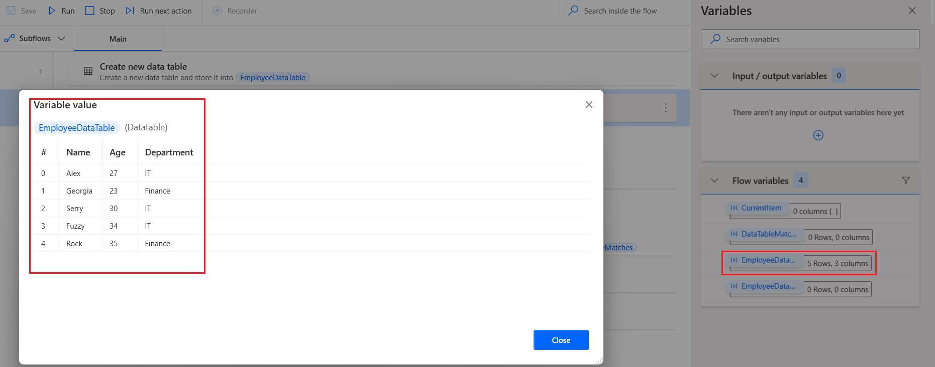 Data table in Power Automate Desktop - SharePoint & Microsoft Power Platform Tutorials - SPGuides