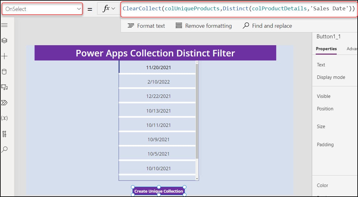 Power Apps Collection Distinct Filter With Different Data Types Sharepoint And Microsoft Power