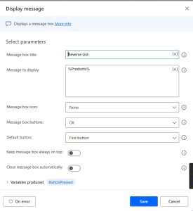 List variables in Power Automate Desktop - SharePoint & Microsoft Power ...