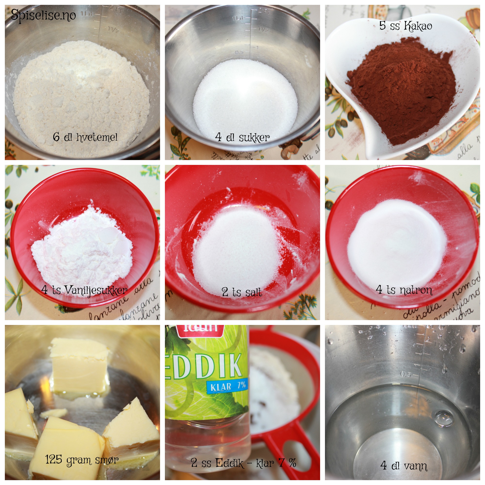 Nydelig, saftig enkel å lage sjokoladekake – Spiselise