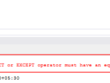 Except Operator