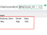 Sql Store Procedure