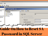 How To Reset Sa Password In Sql Server Without Any Fail