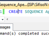 Sequence Objects Feature In Sql Server