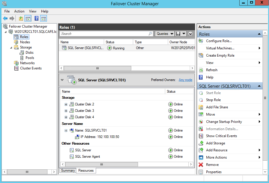 SQL Server 2014 – Install a clustered instance | MHITIPS