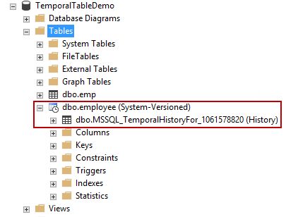 Temporal Tables in SQL Server