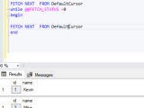 Sql Server Cursor Attributes