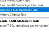 Ssis Execute T Sql Statement Task Vs Execute Sql Task