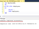 Create View Sql Working With Indexed Views In Sql Server