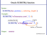 Oracle Substr Function