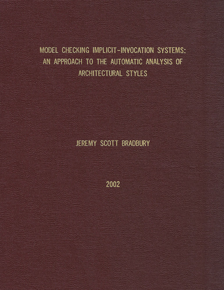 Model Checking Implicit-Invocation Systems: An Approach to the ...