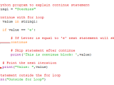 Python Continue Statement