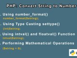 Php Convert String To Number