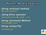 Reversed Python Python Sort List 6 Examples With Ascending And