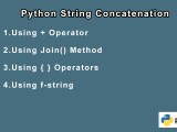 Python String Concatenation
