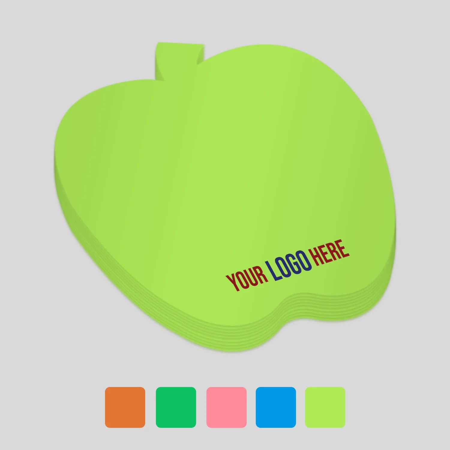 Promotional Sticky Notes In Apple Shape Large Australia Stickynotes