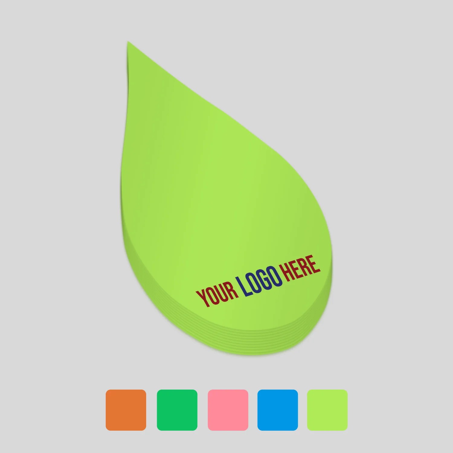 Promotional Sticky Notes In Raindrop Shape Australia Stickynotes Net Au