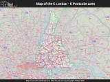 E Postcode Area London