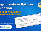 Arguments In Python Function Study Trigger
