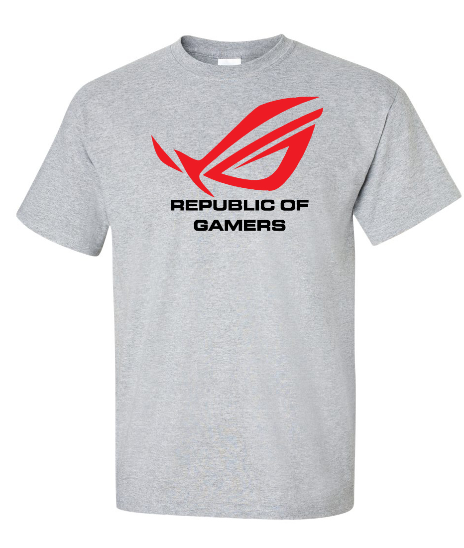 ASUS ROG Republic of Gamers Logo Graphic T Shirt – Supergraphictees
