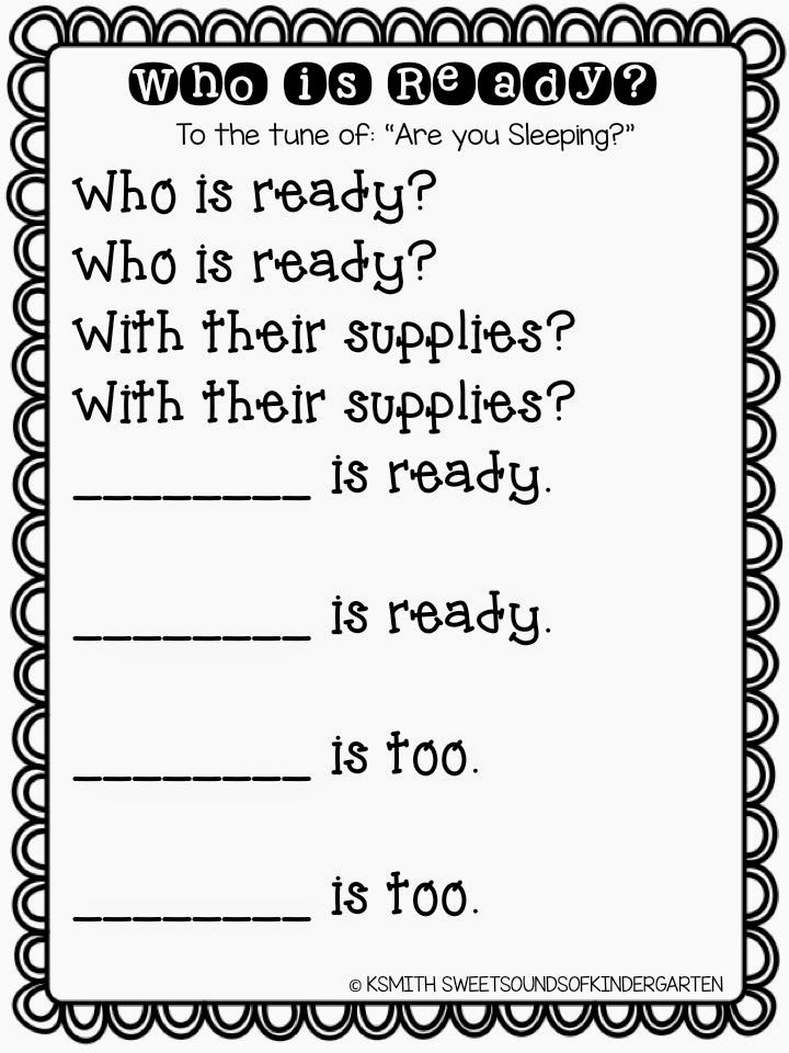 “Who is Ready?” Songs!