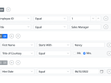 React Query Builder Component Syncfusion