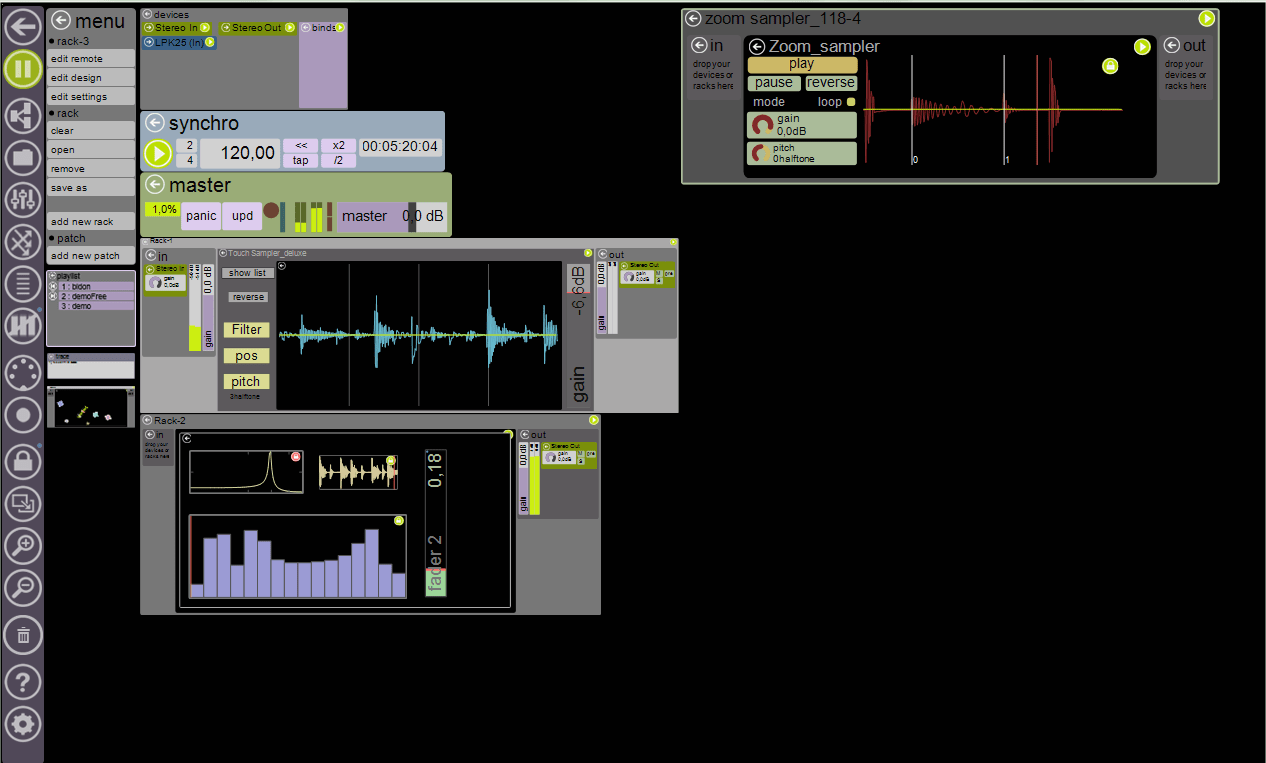 Usine Hollyhock Preview – A New Modular Audio Environment For Mac & Windows – Synthtopia