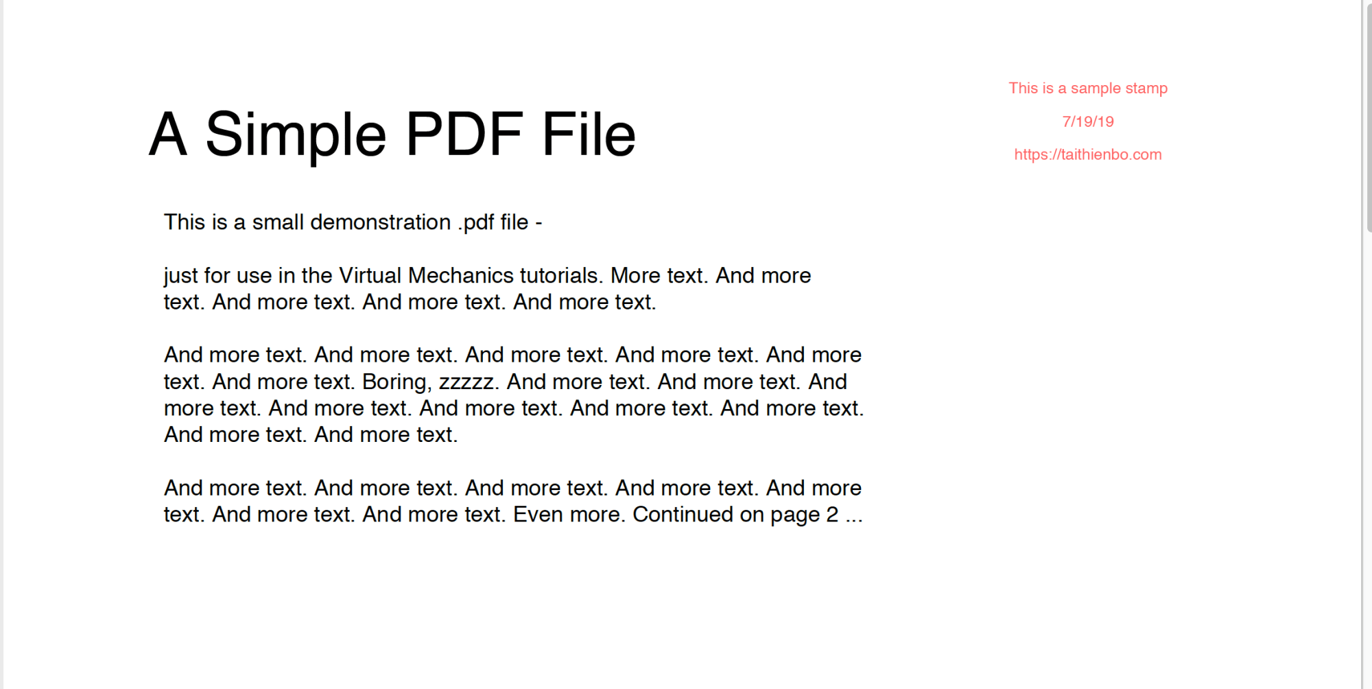 Stamp a PDF using iTextSharp for .NET core – taithienbo