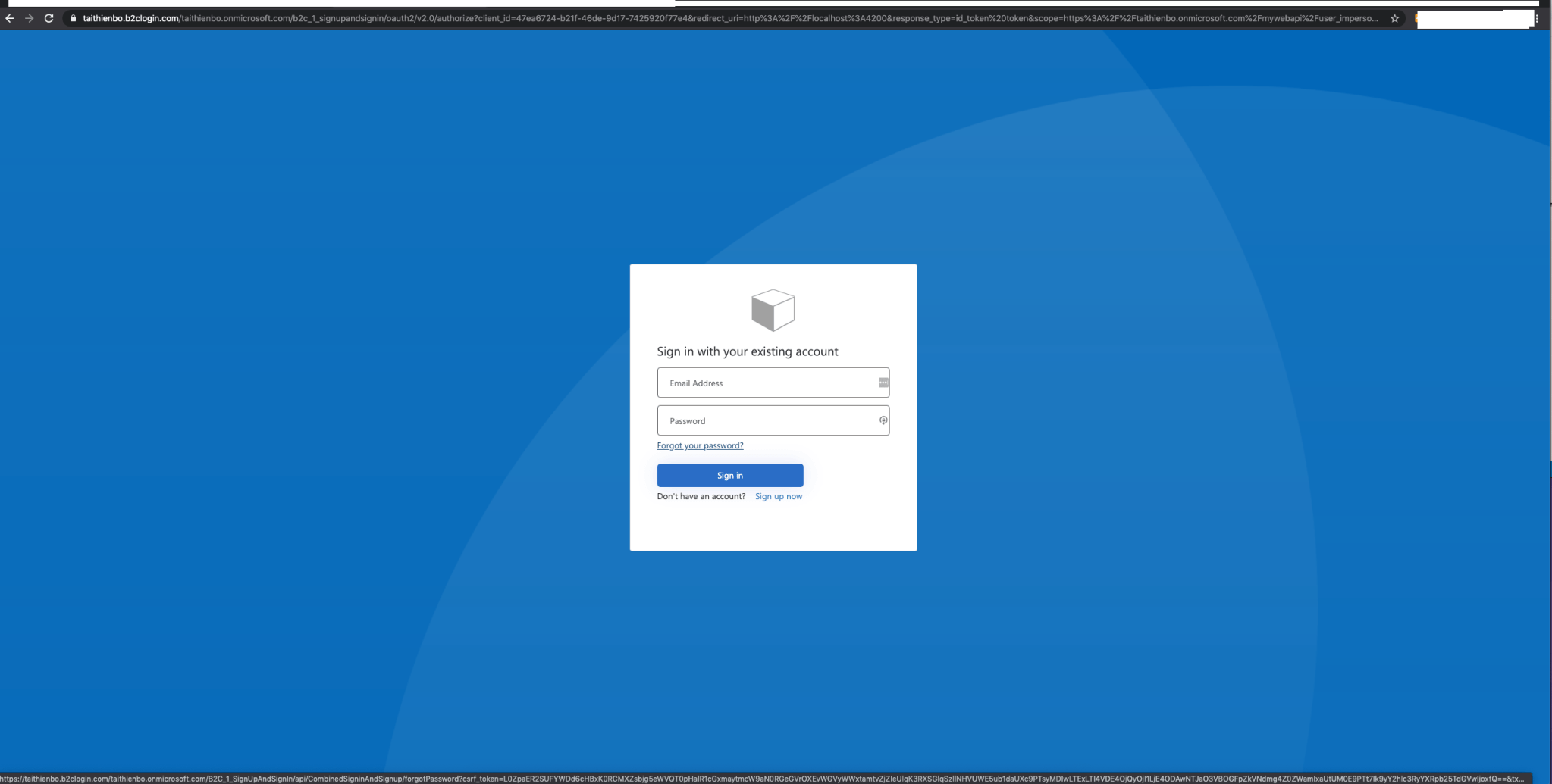 Integrate Azure Ad B2c Reset Password User Flow In Angular Using Oidc 0683
