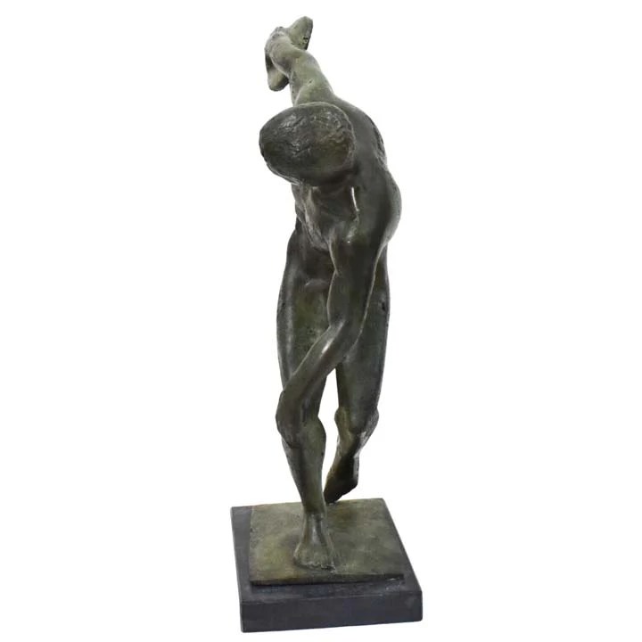 Discobolus Of Myron Bronze Statue Discus Thrower Athlete Ancient Oly