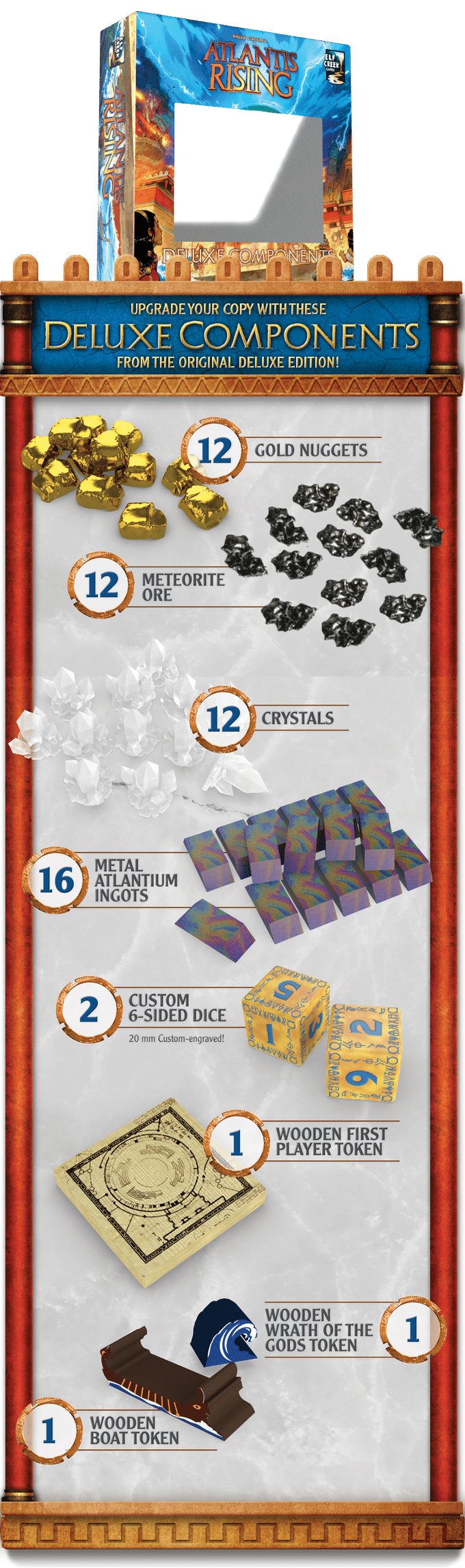Atlantis Rising Deluxe Components - Team Board Game