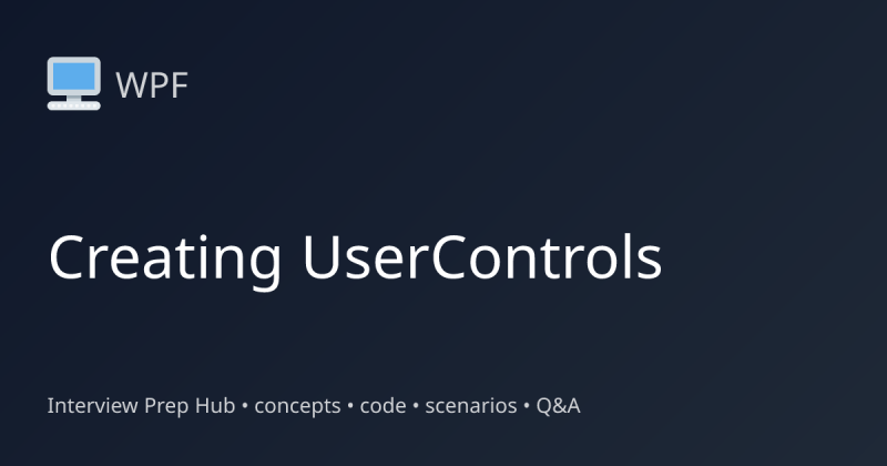 Wpf User Controls Begincodingnow Com - Premium Minimal Illustration Gallery - Retina