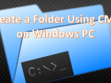 Create A Folder Using Cmd In Windows Tech Recipes
